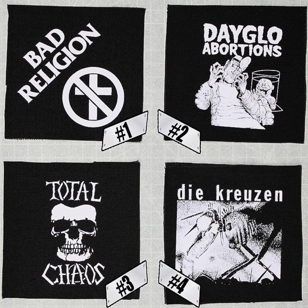 Punk Patch DIY Metal Crust Doom Canvas Sew-on Patch for Battle Vest ...