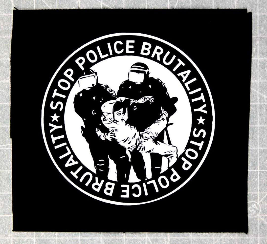 Stop Police Brutality Punk Patch DIY Protest Metal Crust Doom Canvas ...