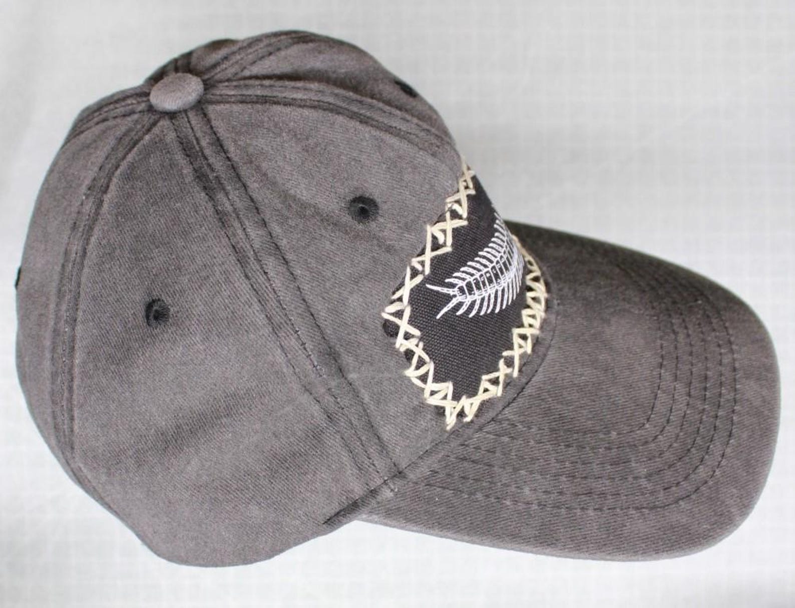 Centipede Ecosystem Hat DIY Eco-anarchy Metal Crust Doom Denim Dad Hat ...