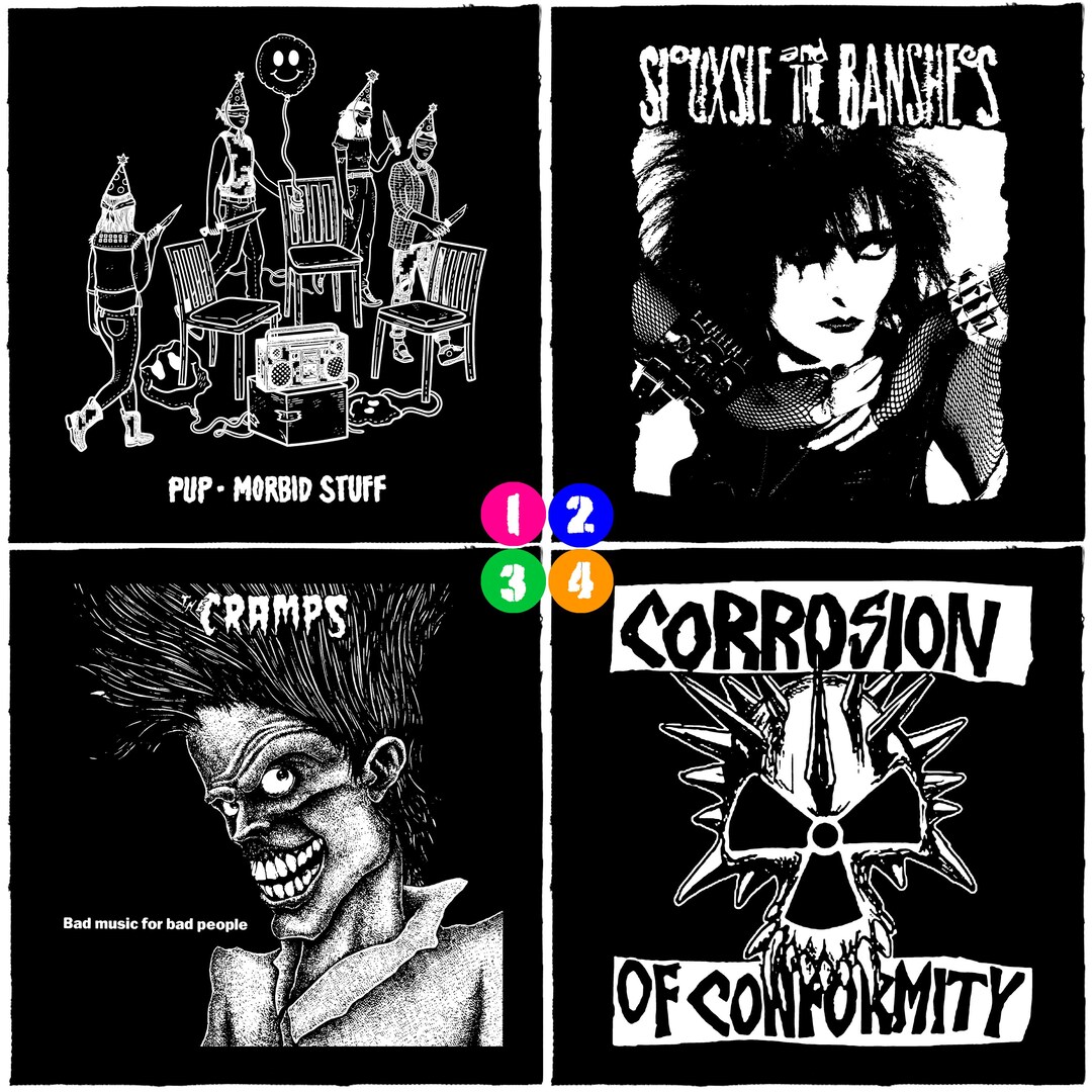 Punk Patch DIY Psychobilly Metal Crust Doom Hardcore Punk Canvas Sew-on ...