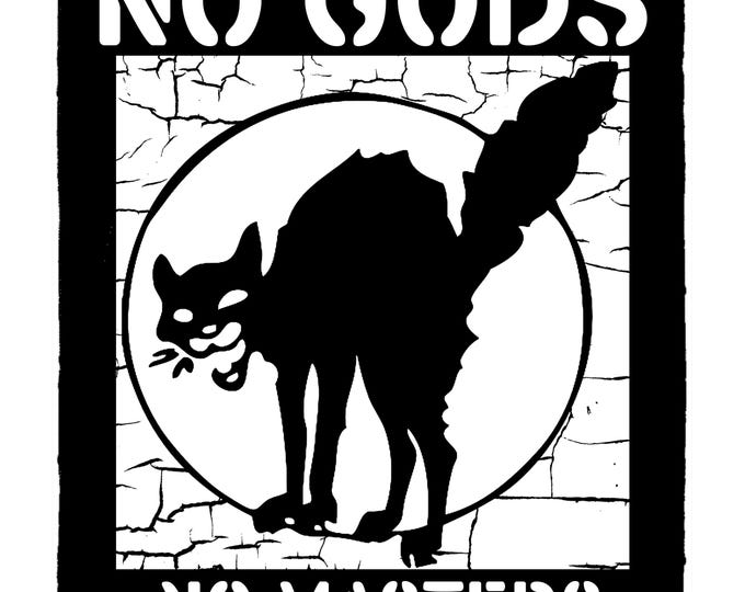 Anarchy Sabo Cat Punk Back Patch DIY Anti-authority Metal Crust Doom ...