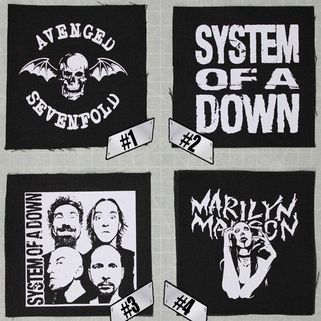 Punk Patch DIY Nu-metal Rock Metalcore Crust Doom Canvas Sew-on Patch ...