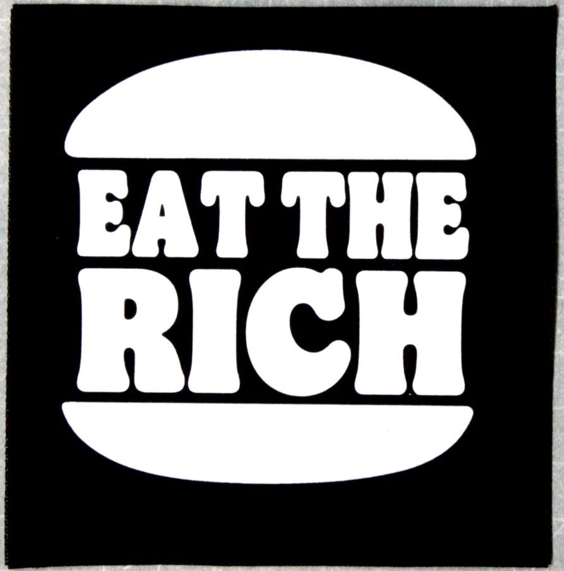 Eat the Rich Punk Patch DIY Metal Crust Doom Canvas Sew-on Patch for ...