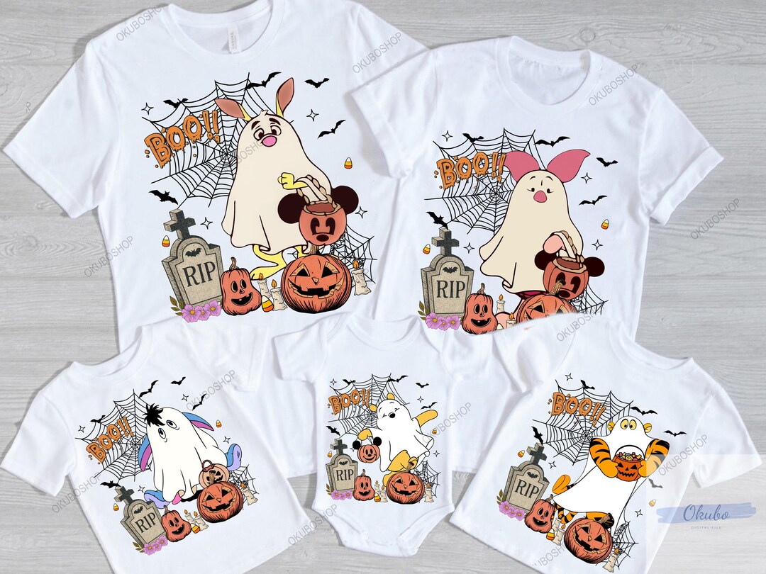 Custom Cartoon Ghost Boo Halloween PNG, Cute Trick or Treat Ghost ...