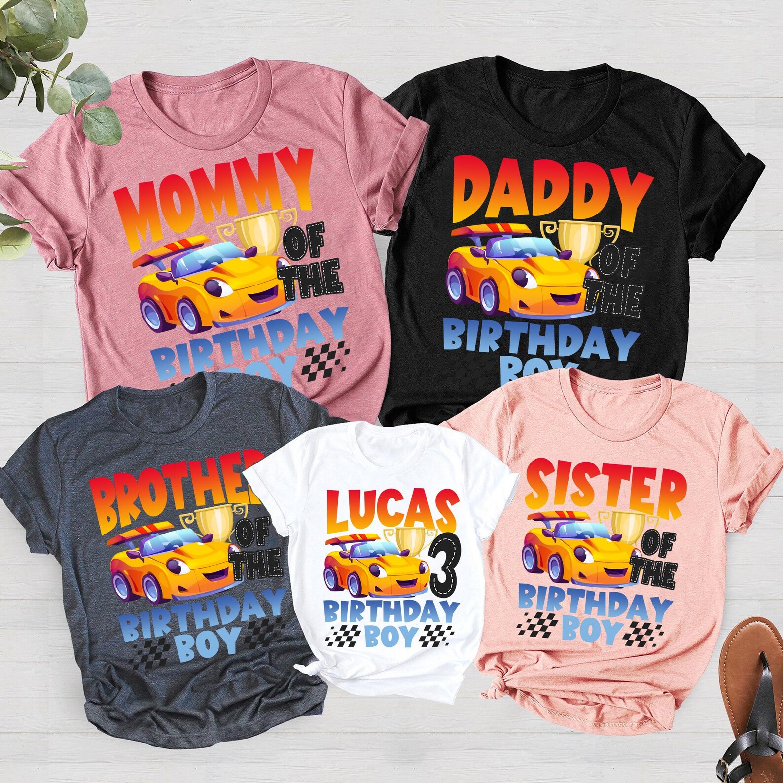 Family Race Car Birthday PNG, Racecar Birthday PNG, Matching Racecar ...