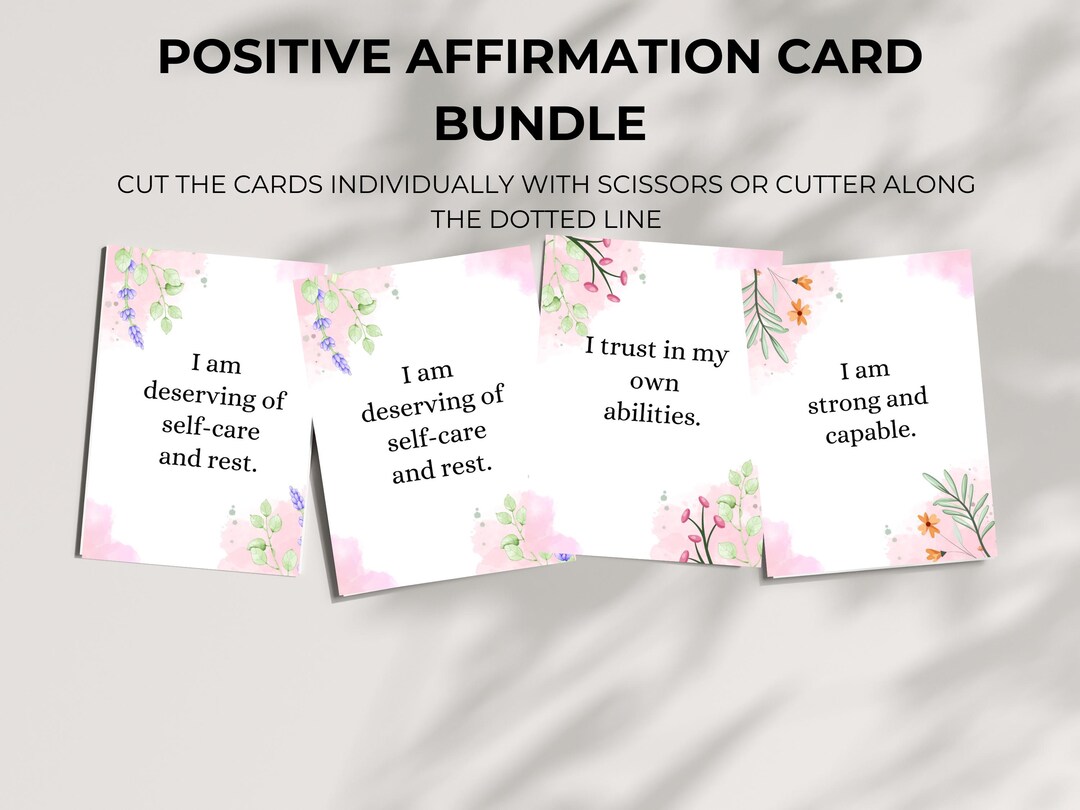Daily Affirmation Cards – Boost Confidence & Positivity - Etsy