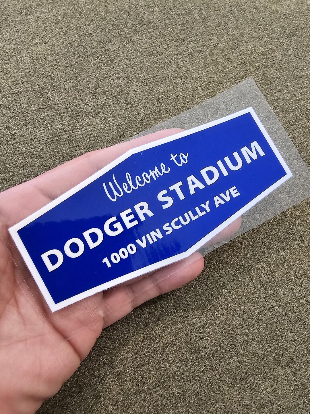 Custom "dodger Stadium Sign" Vinyl Decal. 2 1/4 Inches X 5 Inches ...