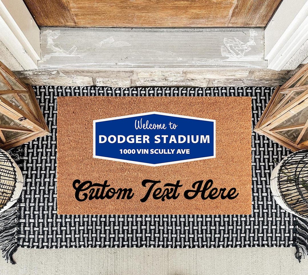 Personalized "dodger Stadium" Door Mat. FREE Shipping!! Front Door ...