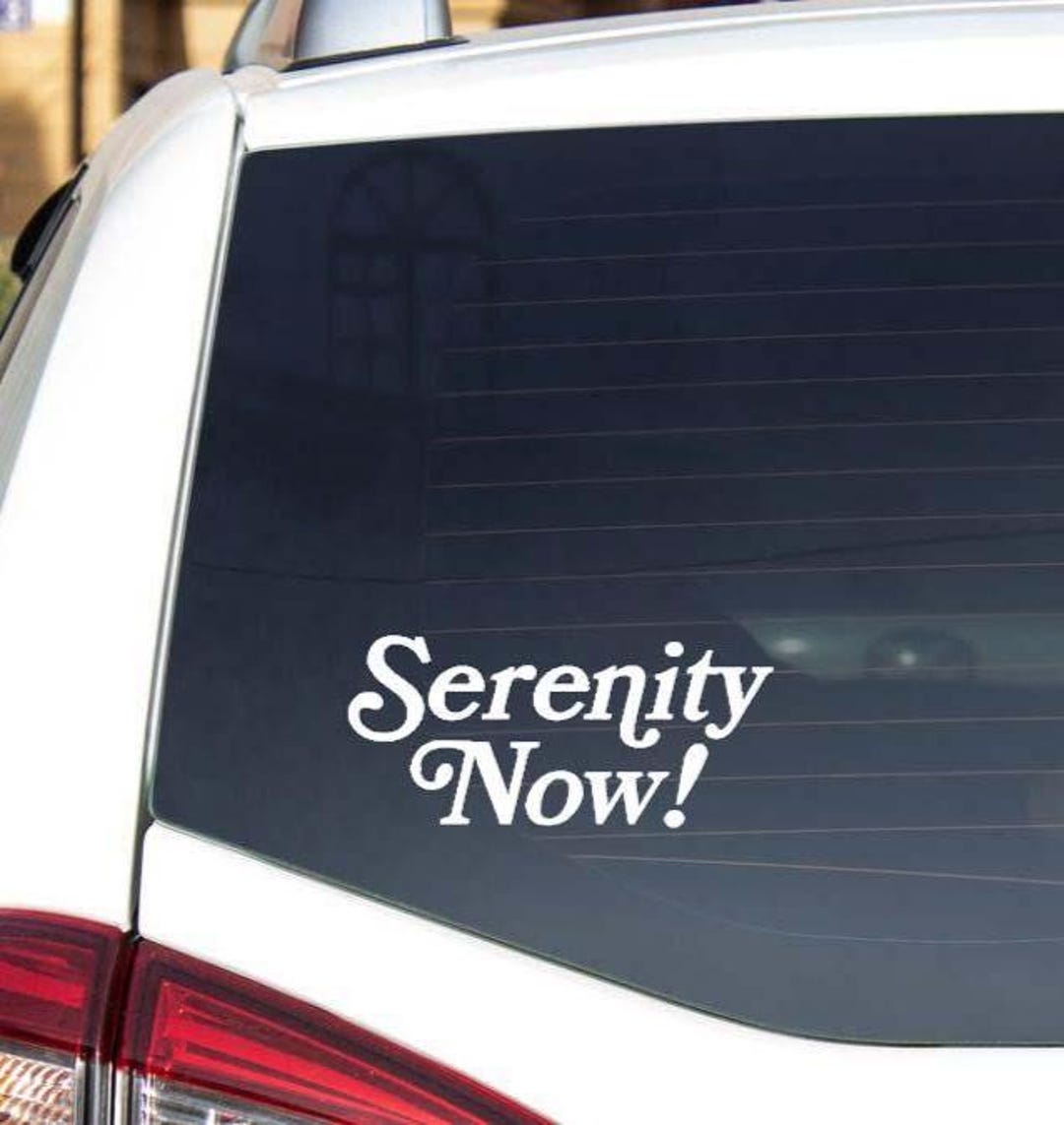 Serenity Now! Seinfeld Inspired Vinyl Decal. Various Sizes and Colors ...