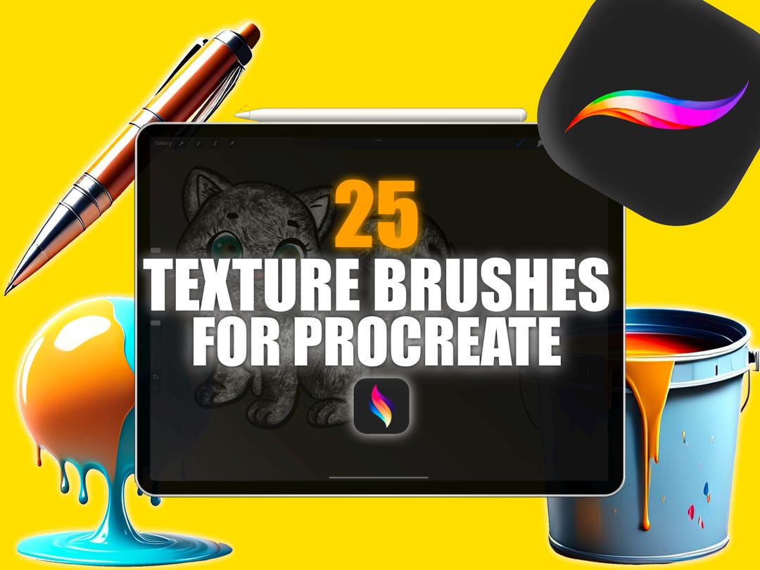 Ultimate Procreate Texture Brush Pack | Realistic Fur, Fabric, Wood & Nature-inspired Brushes - Etsy