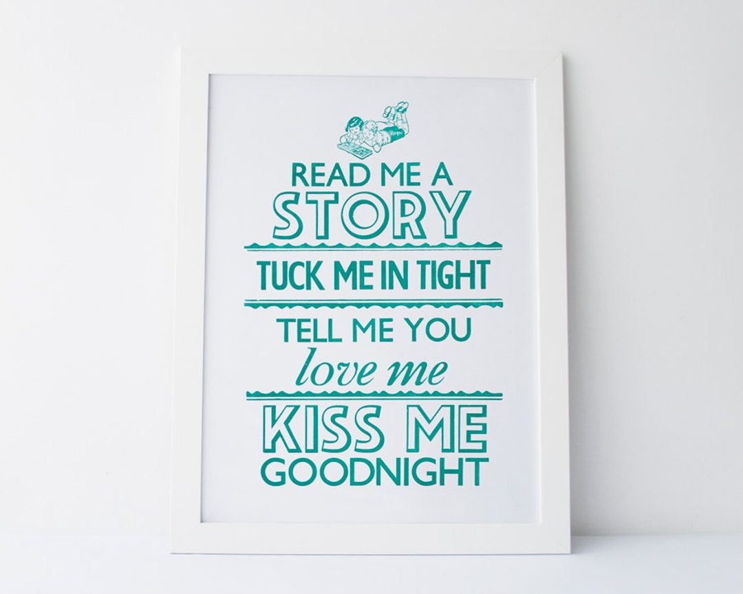 Read Me a Story Nursery Print, Children Wall Art, Kids Art - Etsy