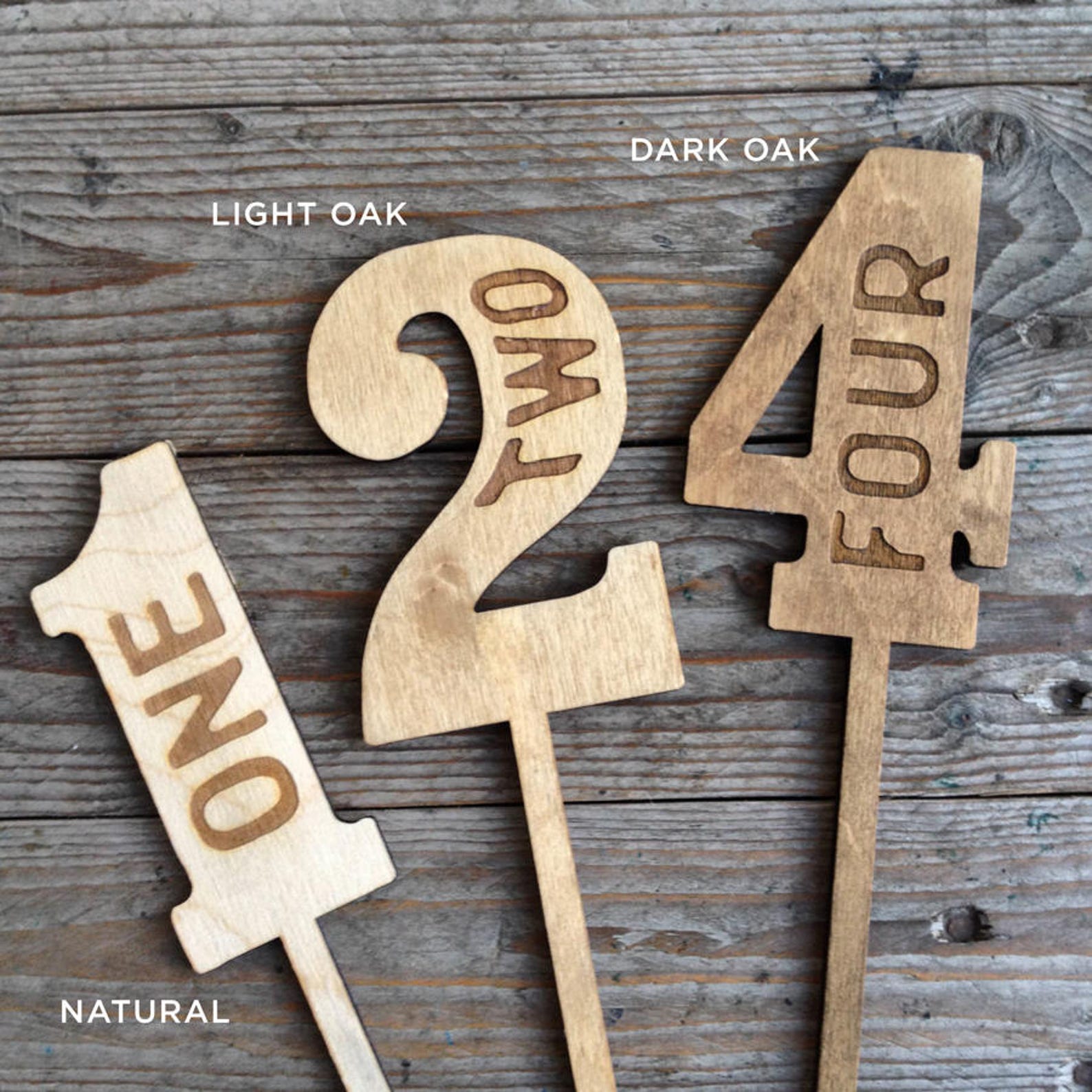 Rustic Wood Wedding Table Numbers Wedding Decor - Etsy