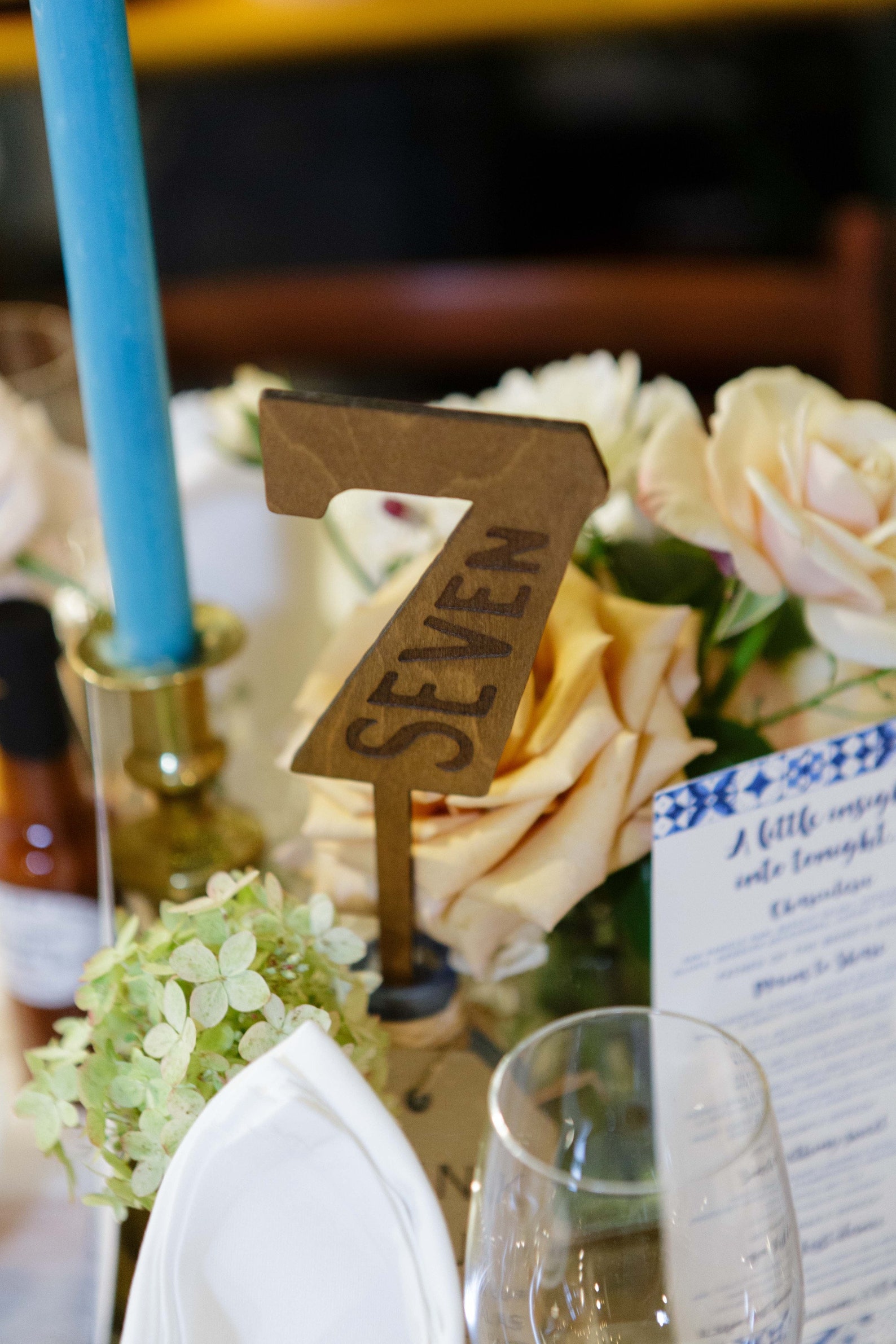 Rustic Wood Wedding Table Numbers Wedding Decor | Etsy