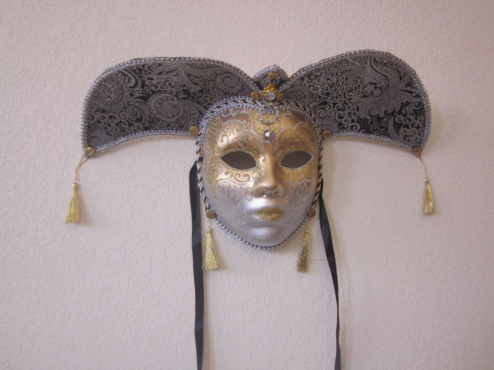 VENETIAN CARNEVALE MASK Italian Wallhanging Upcycled | Etsy