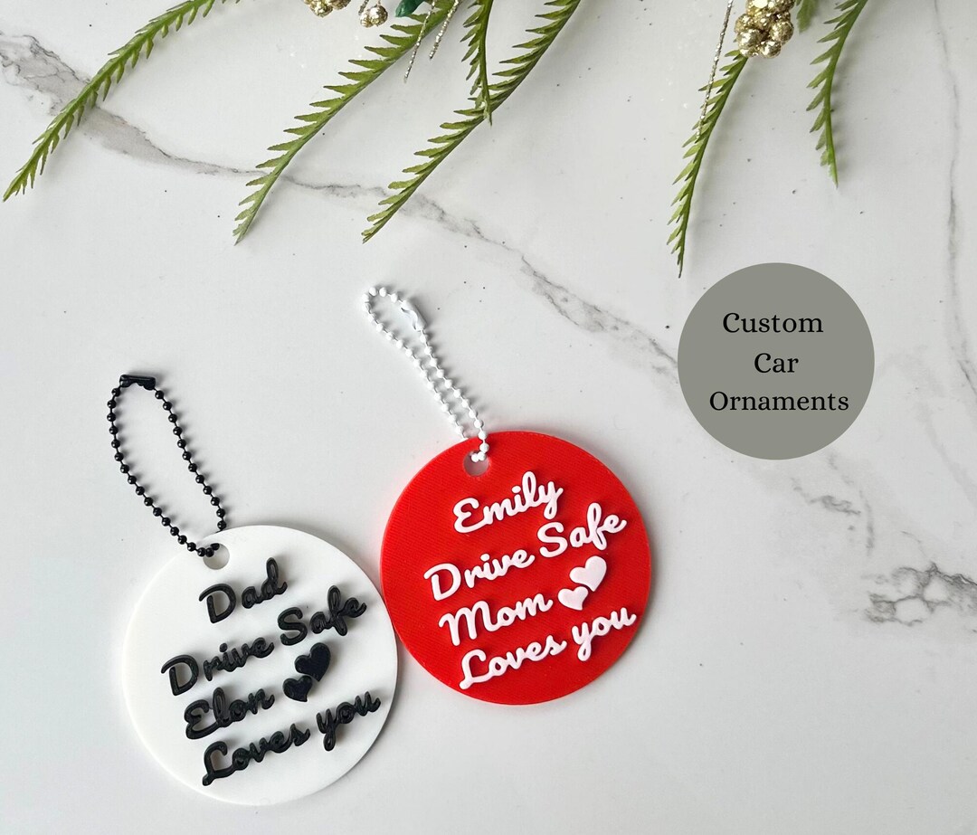 Custom Car Hanging,car Hanging,3d Printed,drive Safe Car Hanging,custom ...