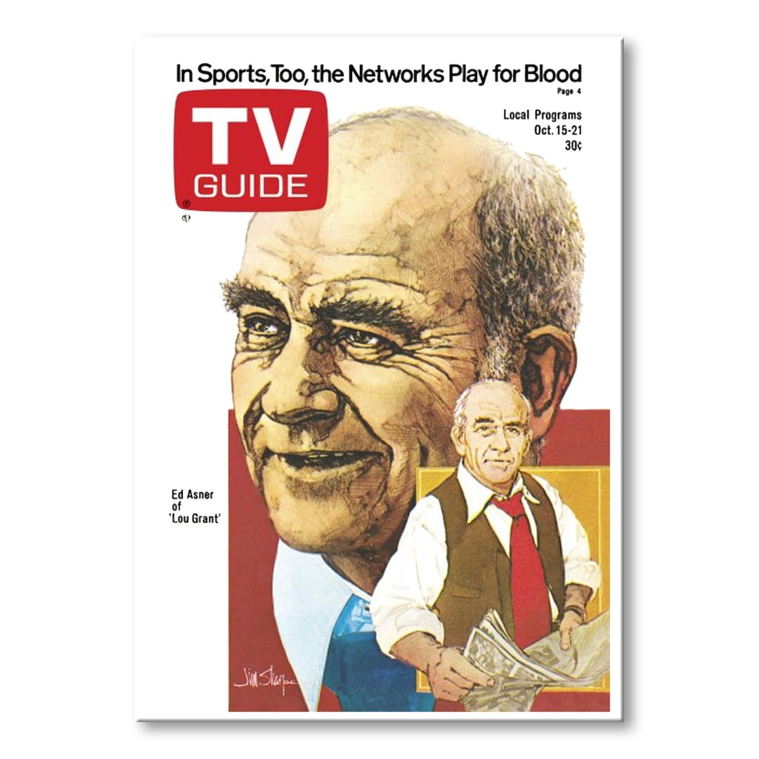 Lou Grant TV Guide TV Show Retro TV Fridge Magnet - Etsy