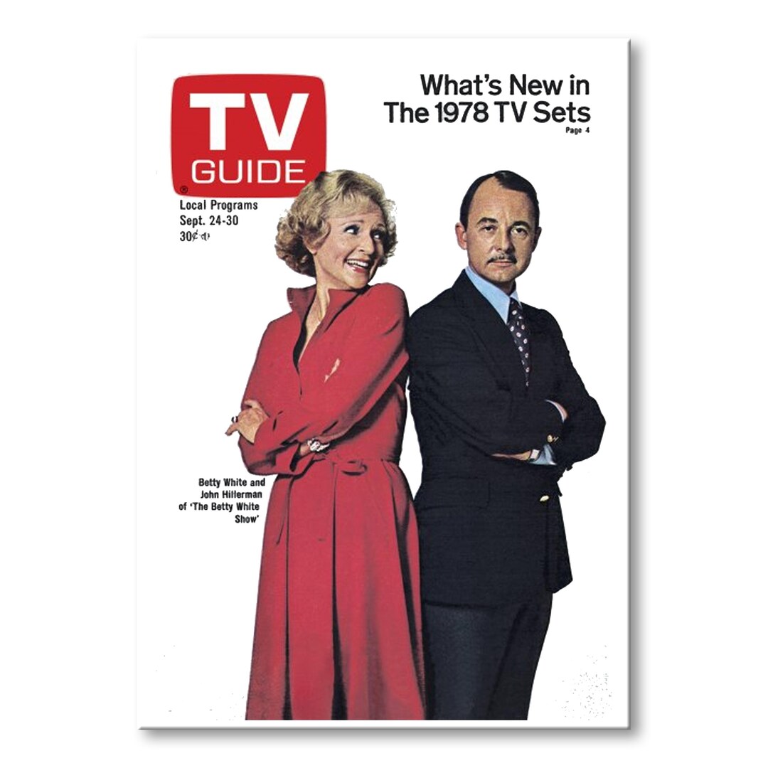 Betty White Show TV Guide TV Show Retro TV Fridge Magnet - Etsy