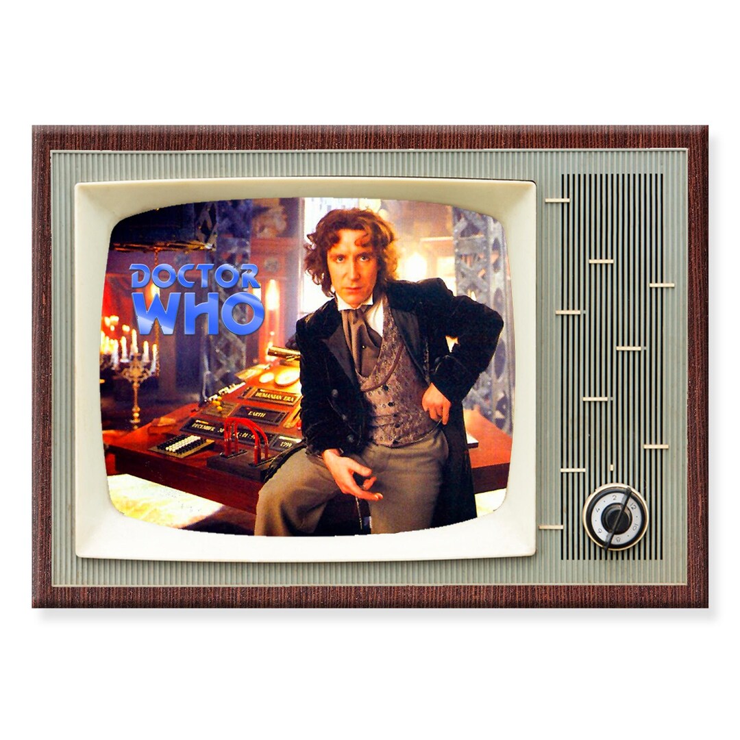 Doctor Who TV Show Fridge Magnet: Retro Classic TV No 8 - Etsy