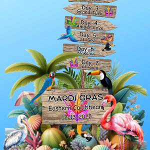 NCL Norwegian Cruise Door Tropical Itinerary Magnet - Etsy