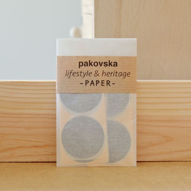 50 Black Paper Circle Stickers, Round Shaped Label, Medium Sized, 35mm ...