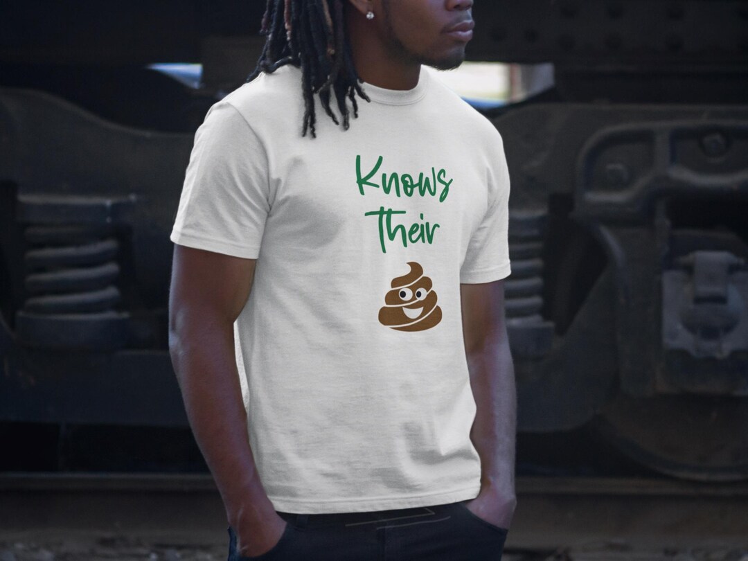 Playful Poop Emoji Tee, Funny Graphic T-shirt, Unisex Cotton Tee, Gift ...