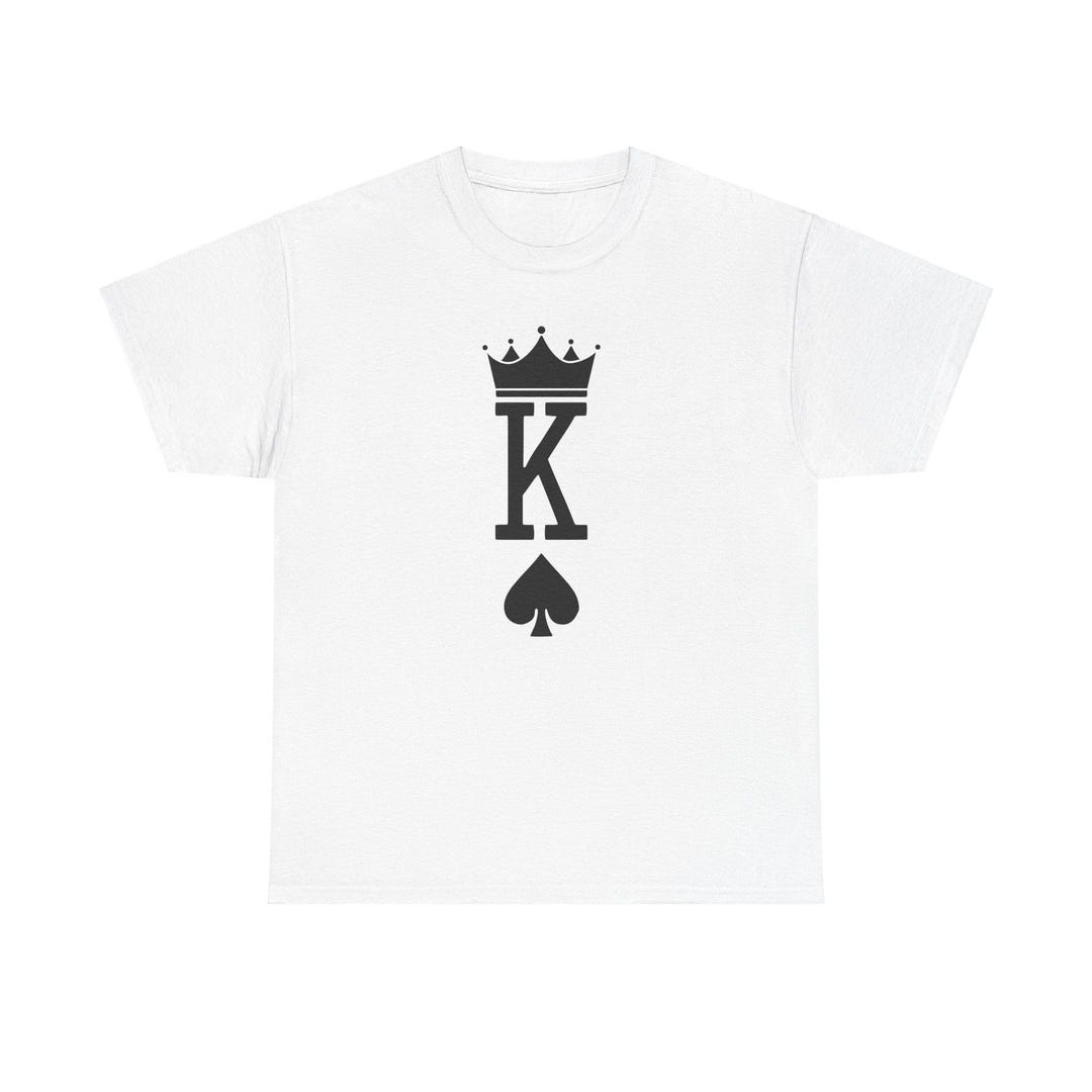 King of Spades Crowned K Symbol T-shirt - Etsy