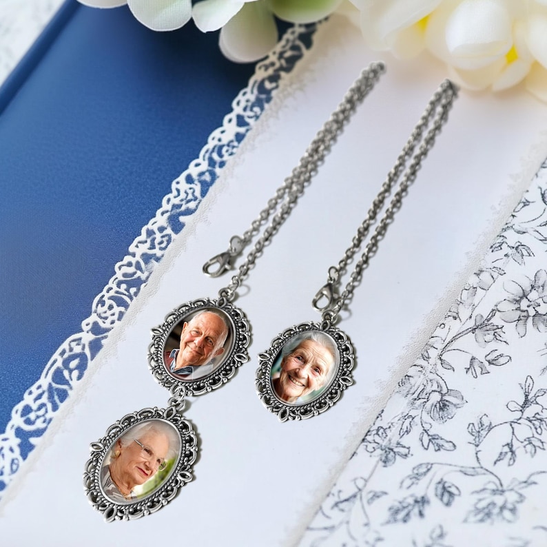 Custom Graduation Photo Charm With Angel Wings, Memorial Tassel Charm ...
