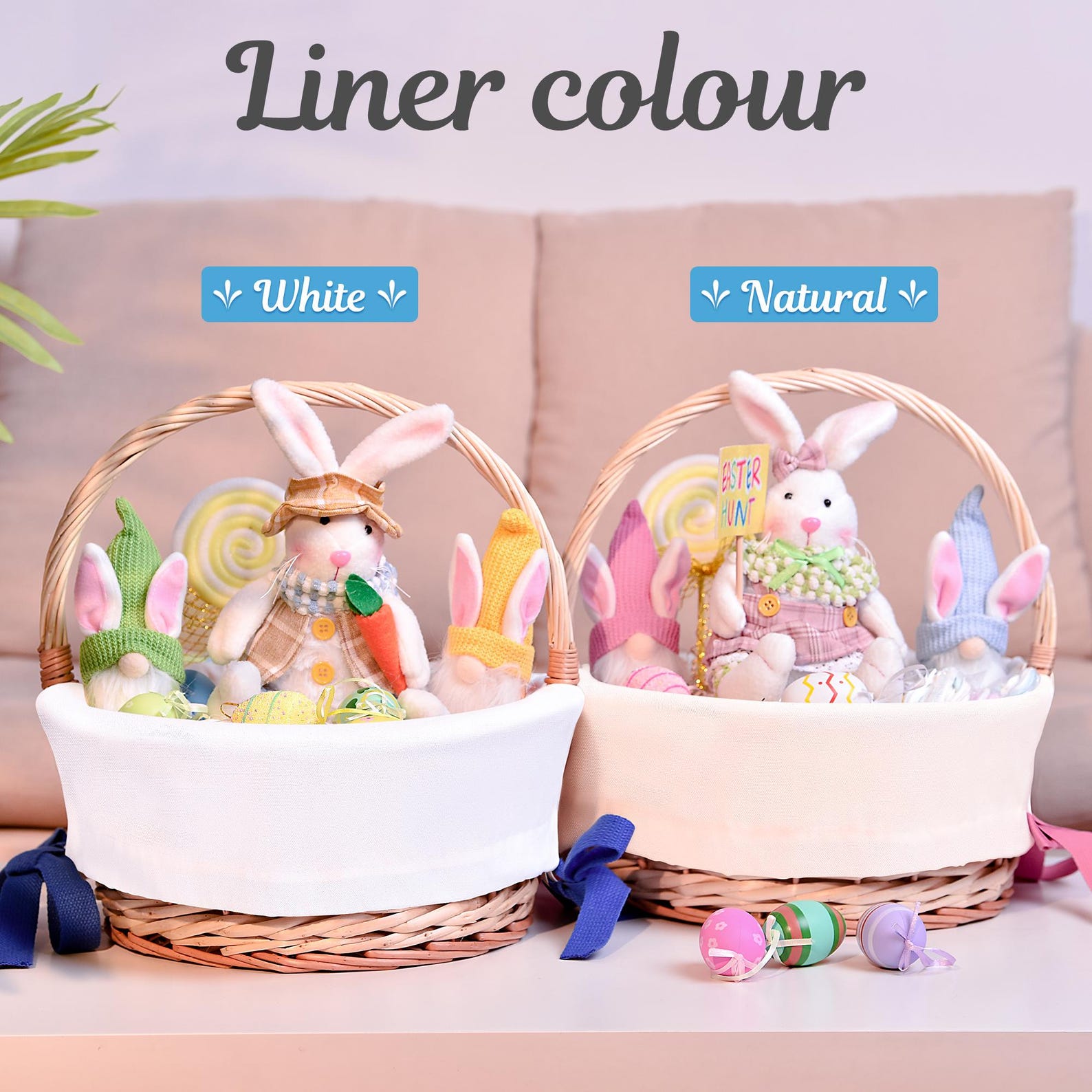 Personalized Easter Basket Liner, Custom Basket Liner With Kids Name ...