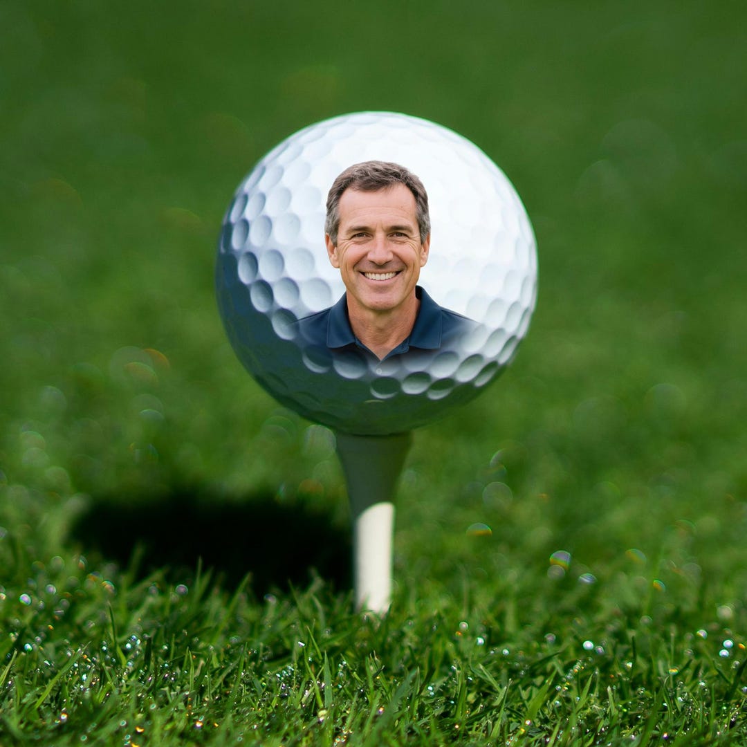 Custom Golf Balls With Photo, Father’s Day Gift, Funny Face Golf Balls ...