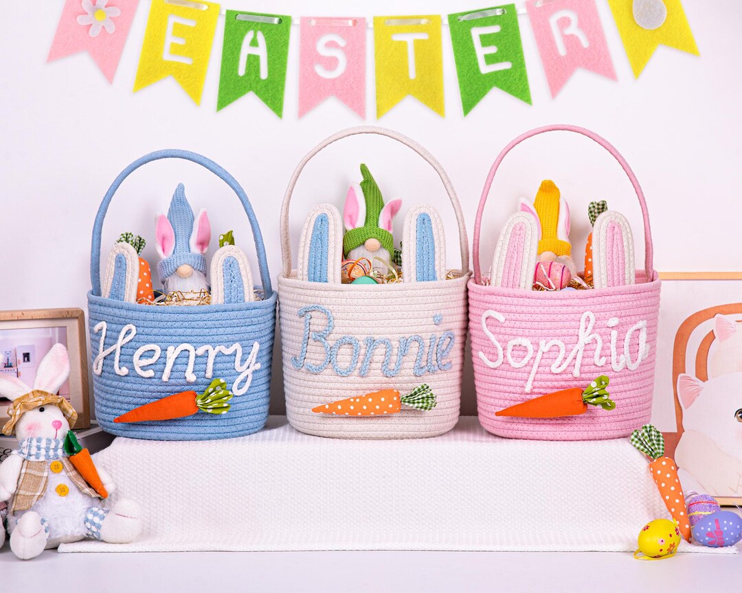 Personalized Easter Basket, Custom Easter Basket, Baby Easter Basket ...