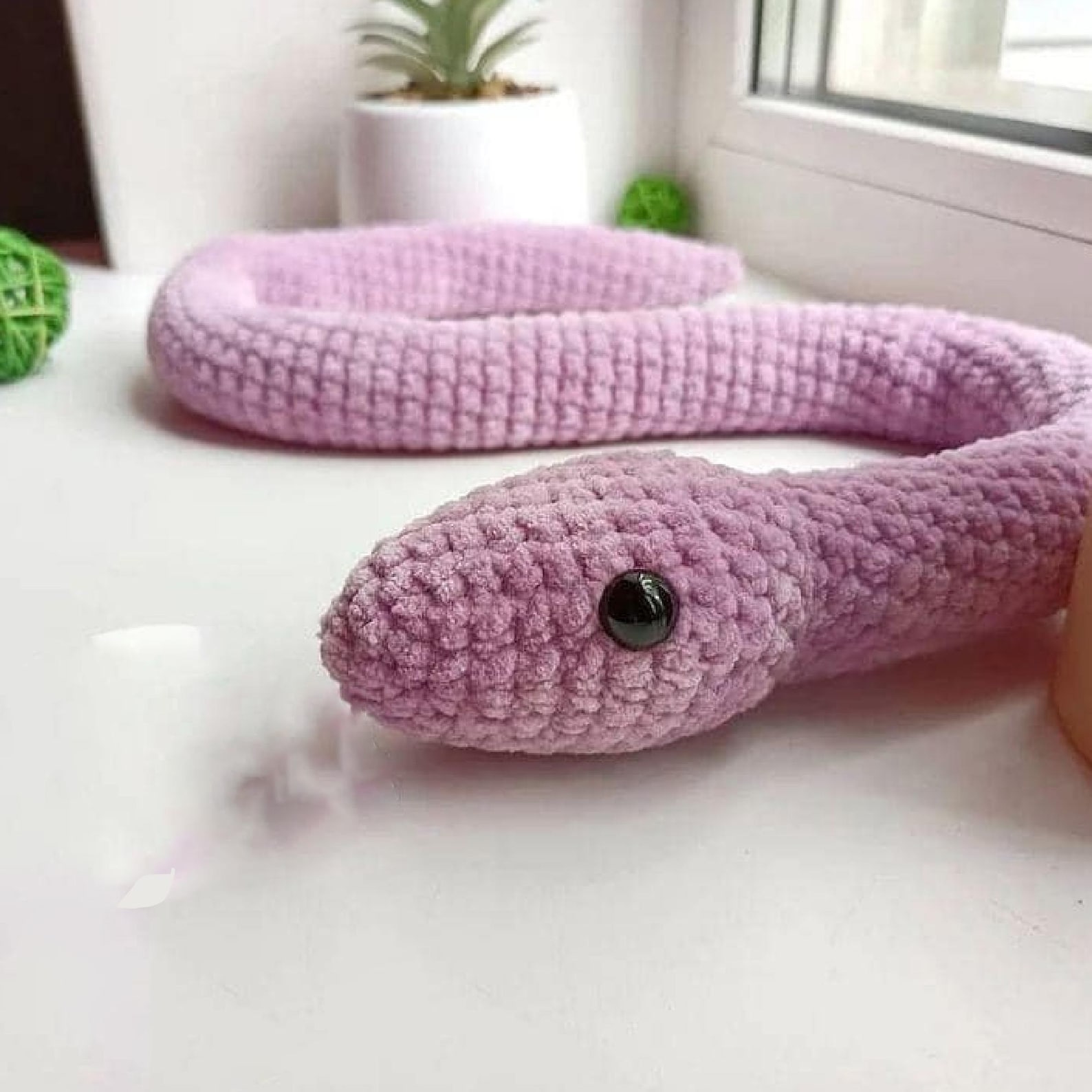 No-sew Crochet Snake Pattern Easy Beginner-friendly PDF Crochetgrove ...