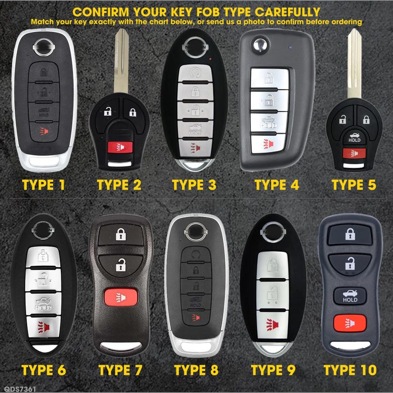 Nissan Rogue Custom Leather Key Fob Cover – Compatible With Ariya ...