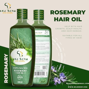 Afri Rosemary Hair Oil | Natural Growth & Scalp Care - Etsy