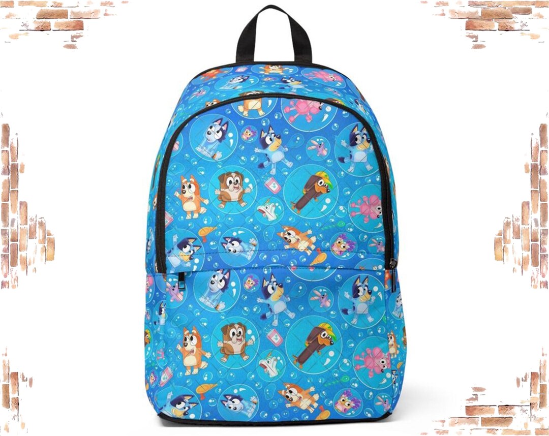 Bluey Dad Backpack, Bluey Dad School Backpack, Cartoon Bluey Dad ...