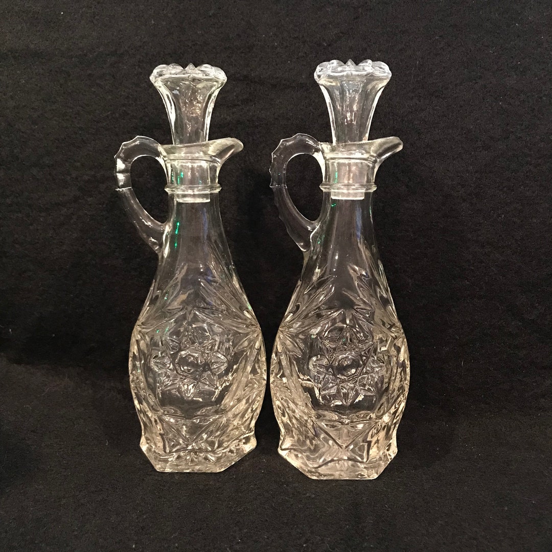 Vintage Anchor Hocking Cruet Pair - Etsy