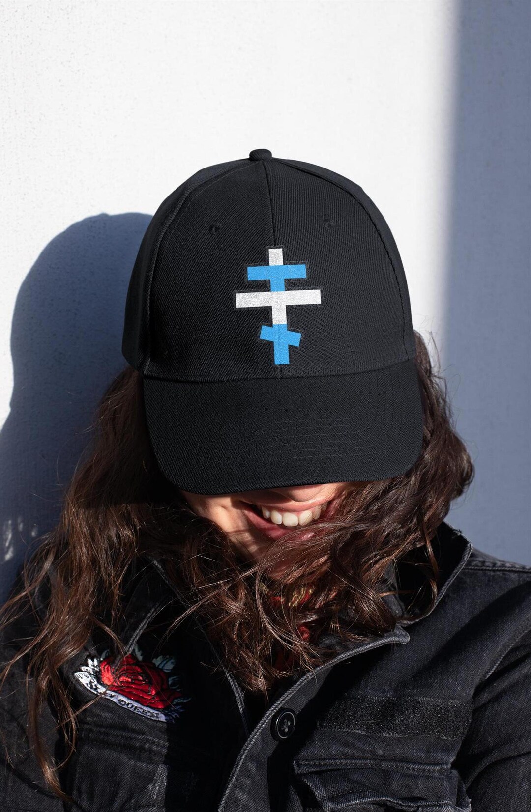 Greek Orthodox Cross Dad Hat | Embroidered Christian Cap | Adjustable ...