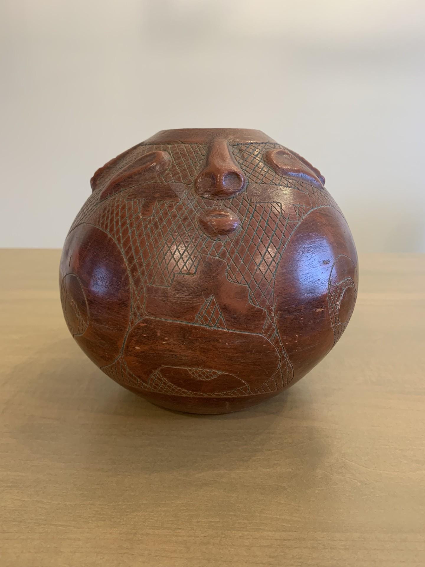 Vintage Brazilian Pottery Marajoara - Etsy