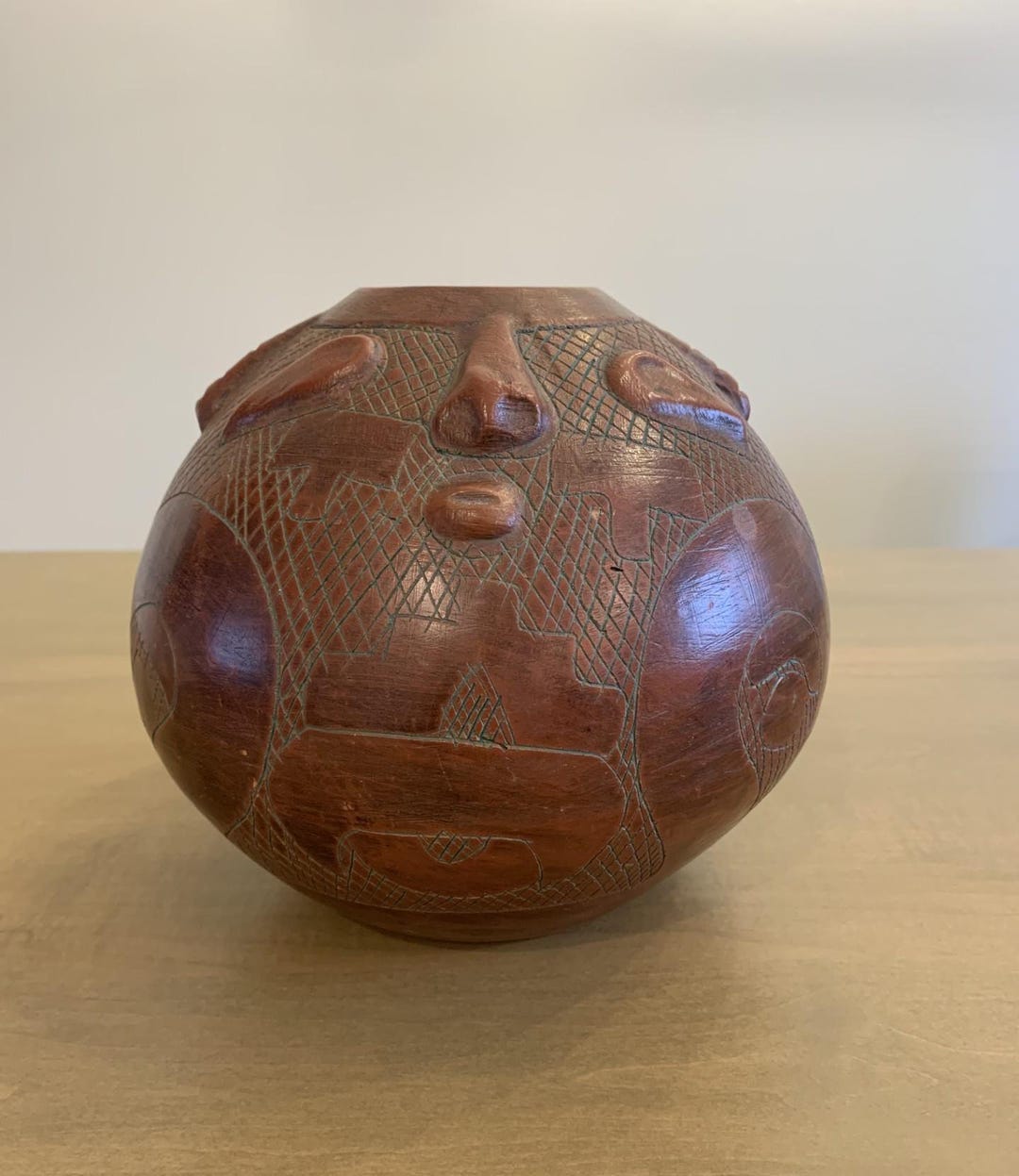 Vintage Brazilian Pottery Marajoara - Etsy