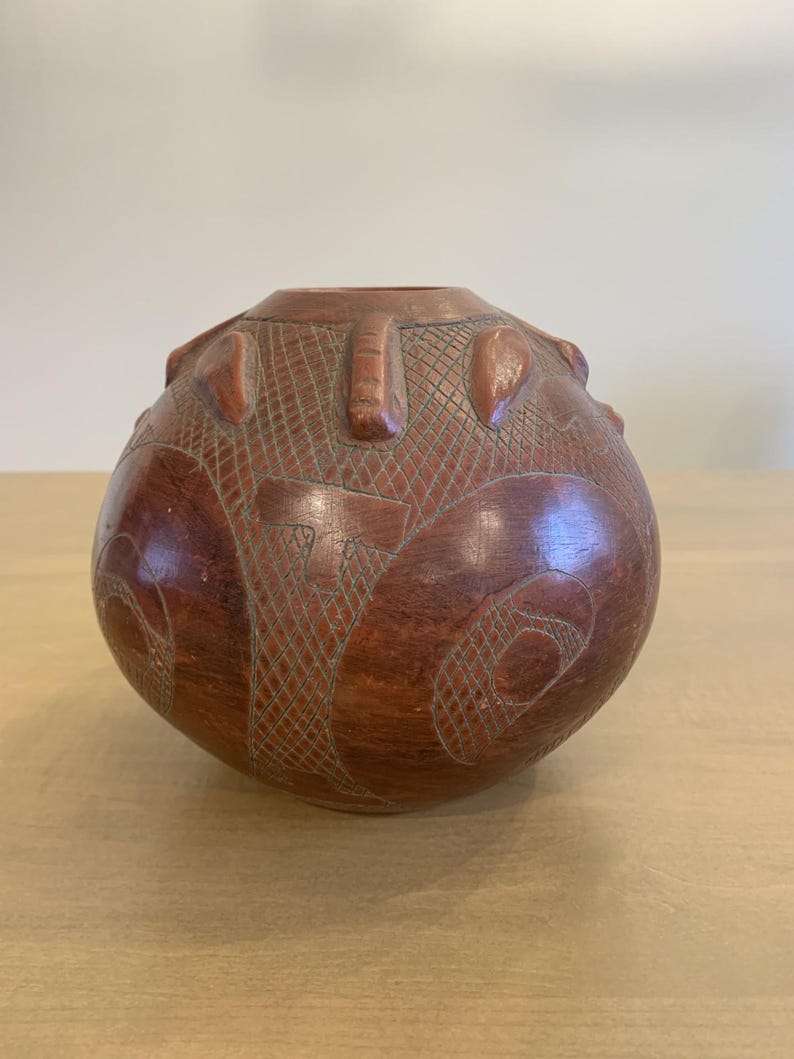 Vintage Brazilian Pottery Marajoara - Etsy