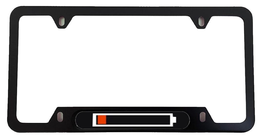 EV Help Me Low Battery Electric Vehicle Car Funny License Plate Frame ...