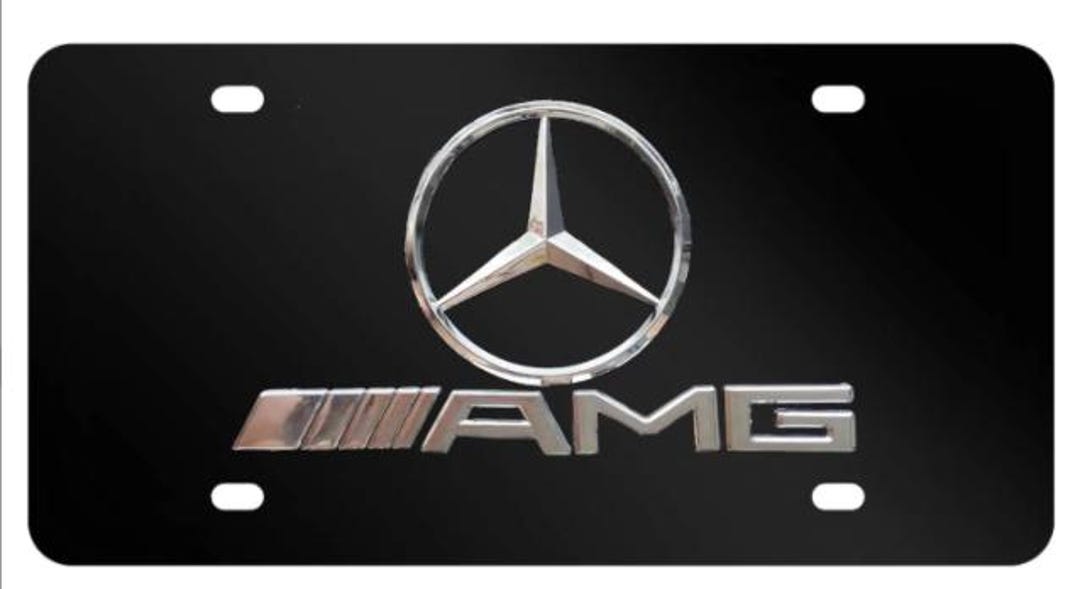 3D Vehicle Car License Plate Tag Cover TRD for Mercedes-benz AMG ...