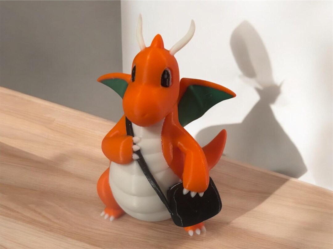 Pokemon Dragonite 3D Print Multicolour in Orange White Black Green - Etsy