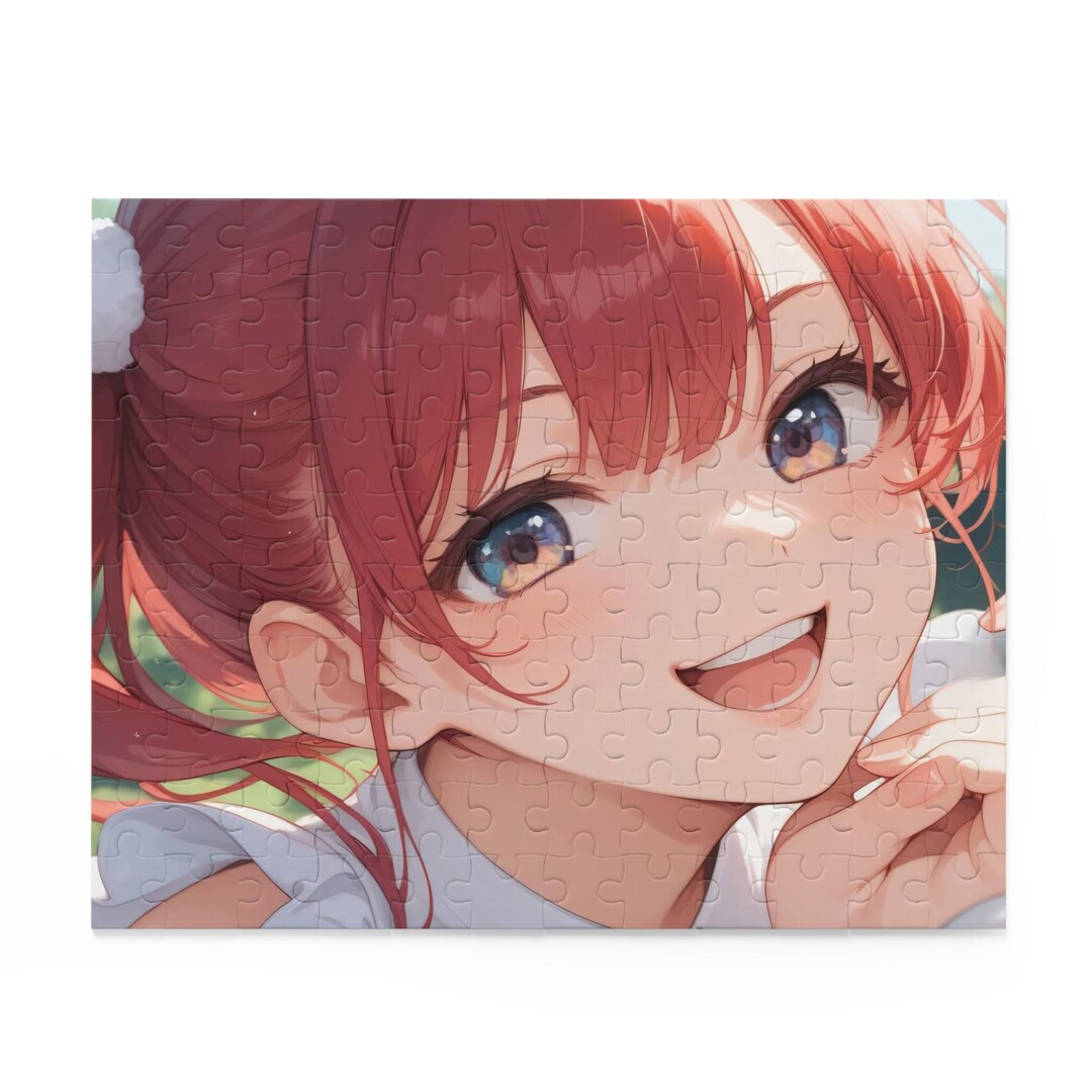 Anime Girl Puzzle, Cute Smiling Face, Jigsaw Puzzle 120, 252, 500-piece ...