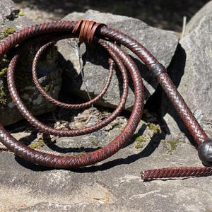 Handcrafted Cow Hide Leather Bullwhip – Premium Braided Whip for ...