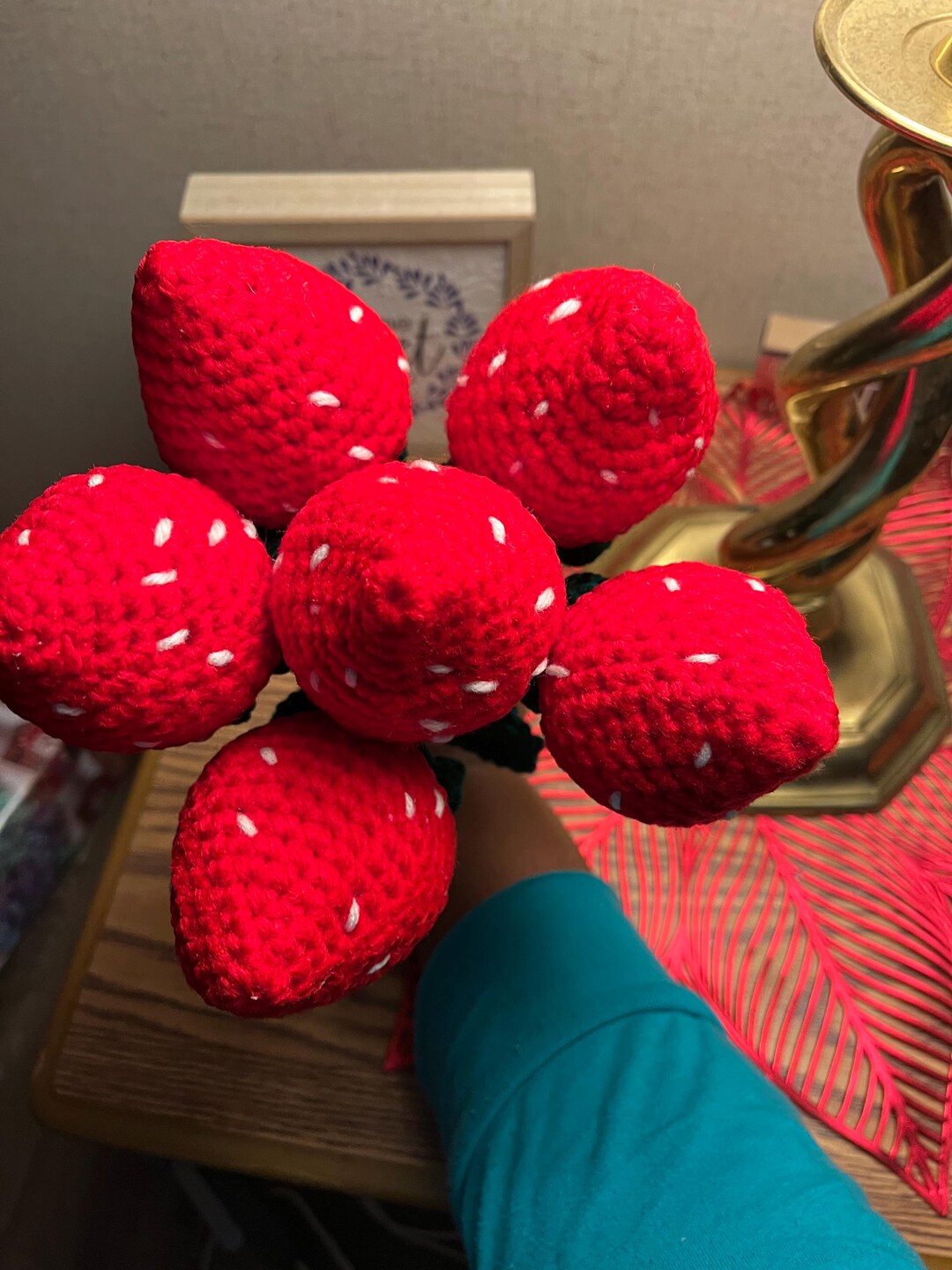 Half Dozen Strawberry Bouquet - Etsy