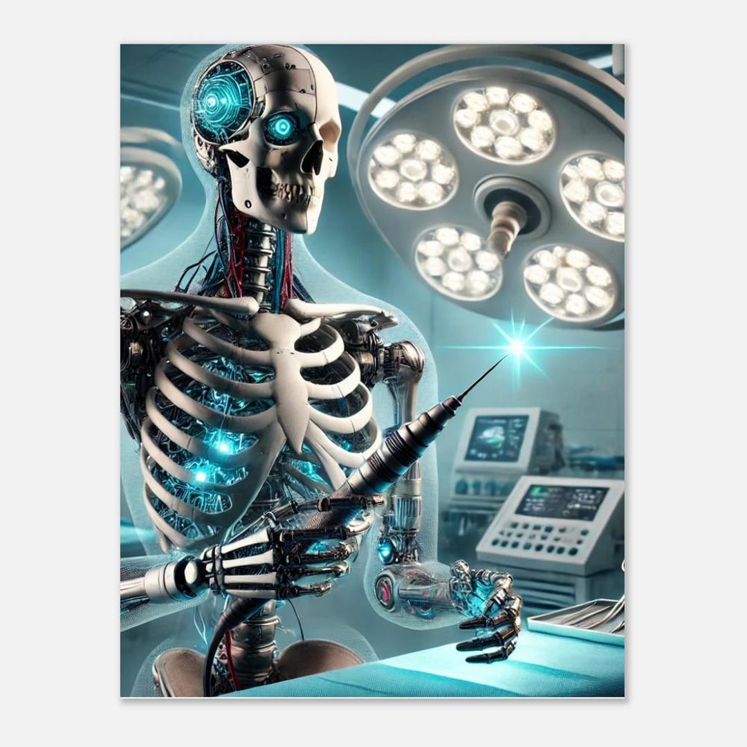 Medical Robot Inspired Fine Art Poster - Vivid Giclée Prints for Art ...
