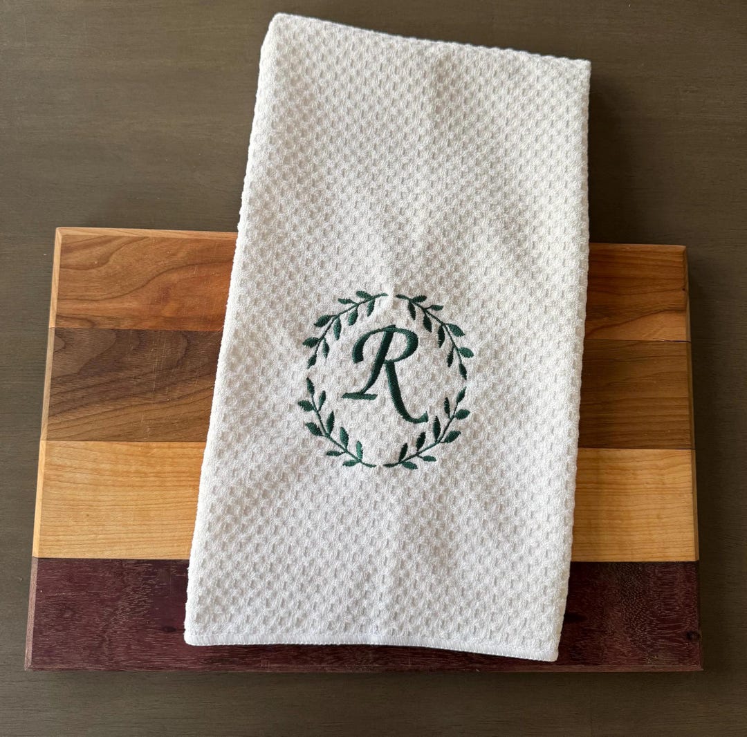 Personalized Kitchen Towel- Custom Embroidered Towel - Etsy