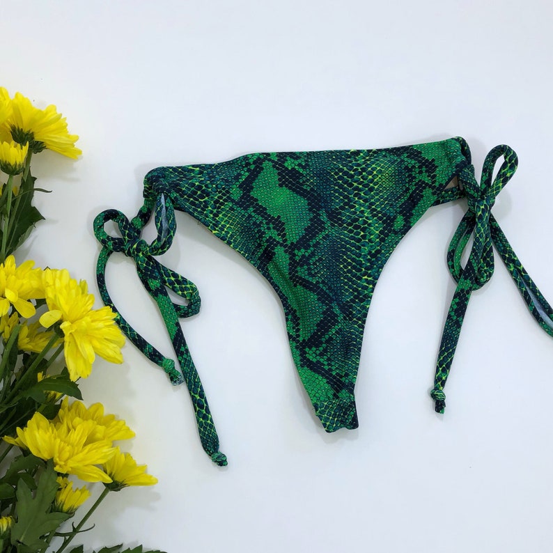 Women's Snake Thong Bikini Bottom Swimsuit - Etsy