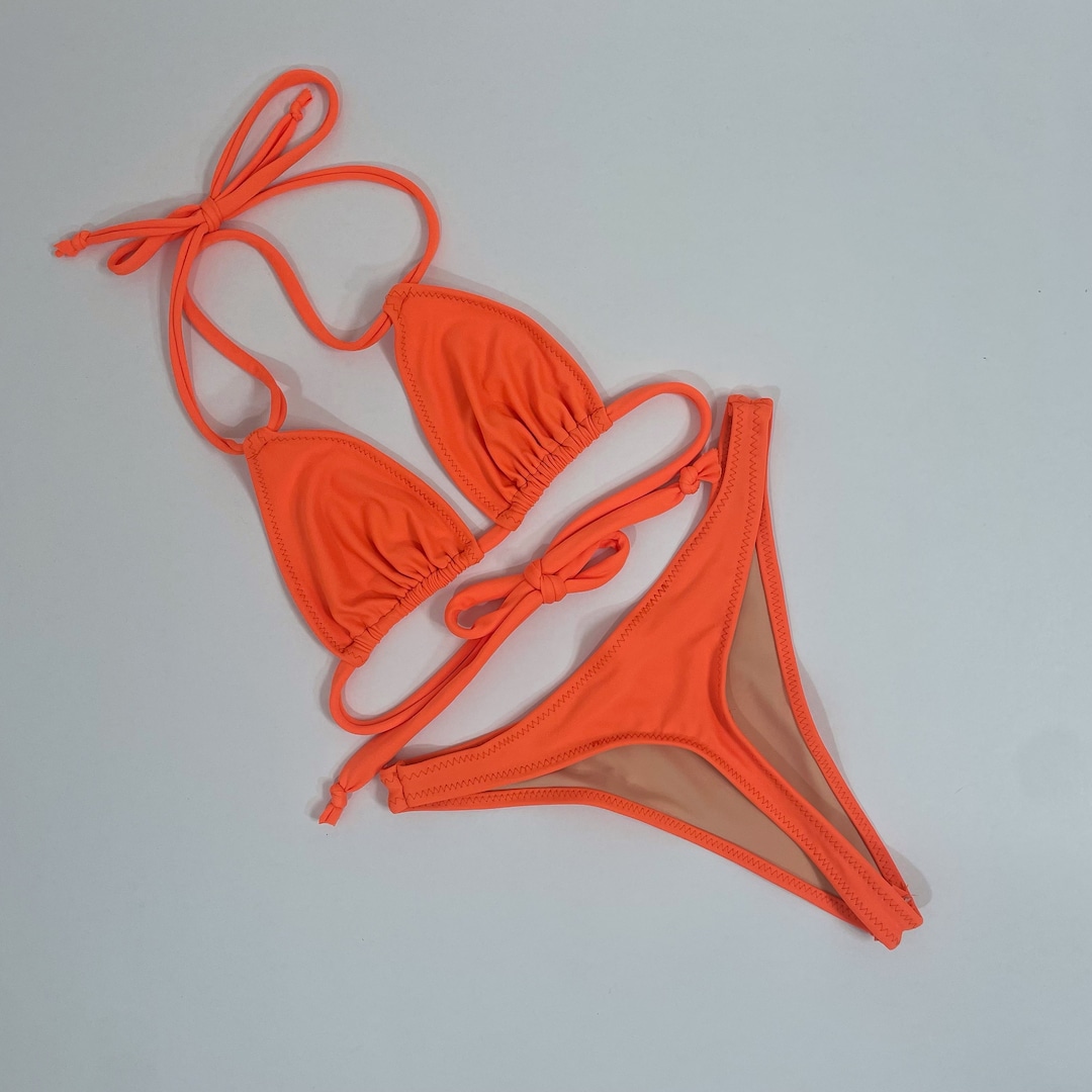 High Cut Bikini Two Piece Thong Swimsuit Set - Etsy