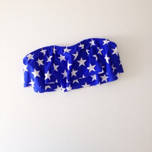 American Flag Ruffle Bathing Suit Top - Etsy